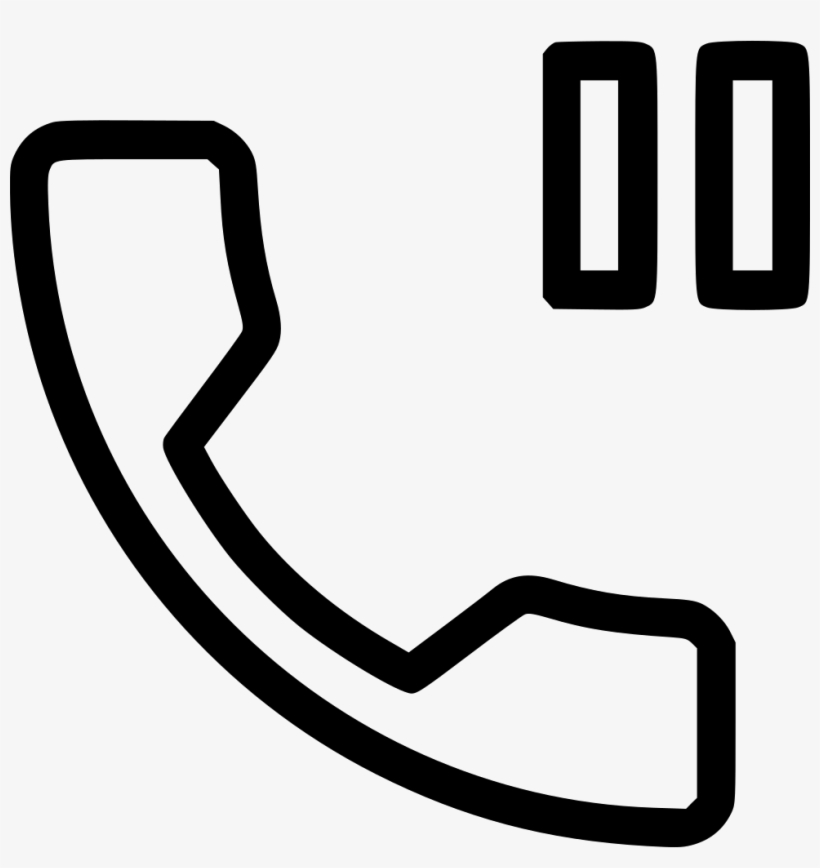 Pause Comments - Call Icon Line PNG Image | Transparent PNG Free ...