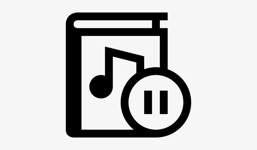 Audio Book Pause Button Vector - Boton Descargar Audio PNG Image ...