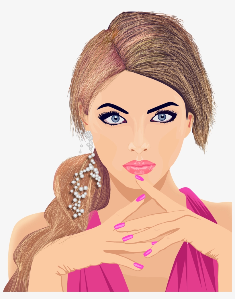 Vector People,cartoon People,girl,vector Girl,girl - Female Vector Png ...