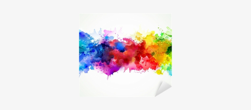 Multicolor Watercolor Splash Background PNG Image | Transparent PNG ...