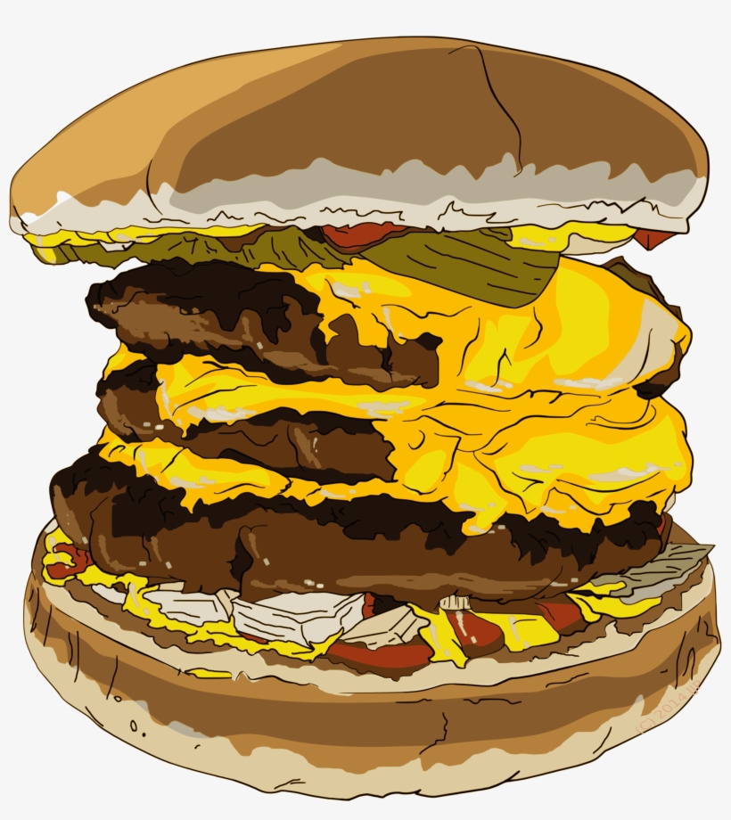 This Free Icons Png Design Of Fast Food Triple Cheeseburger PNG Image ...