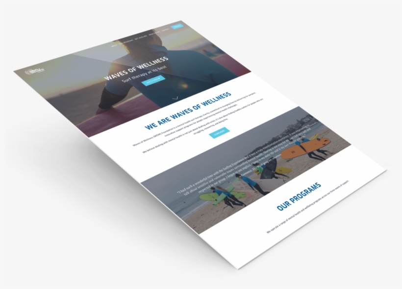 Foundation Wow Responsive Website Mockup - Graphic Design PNG Image ...
