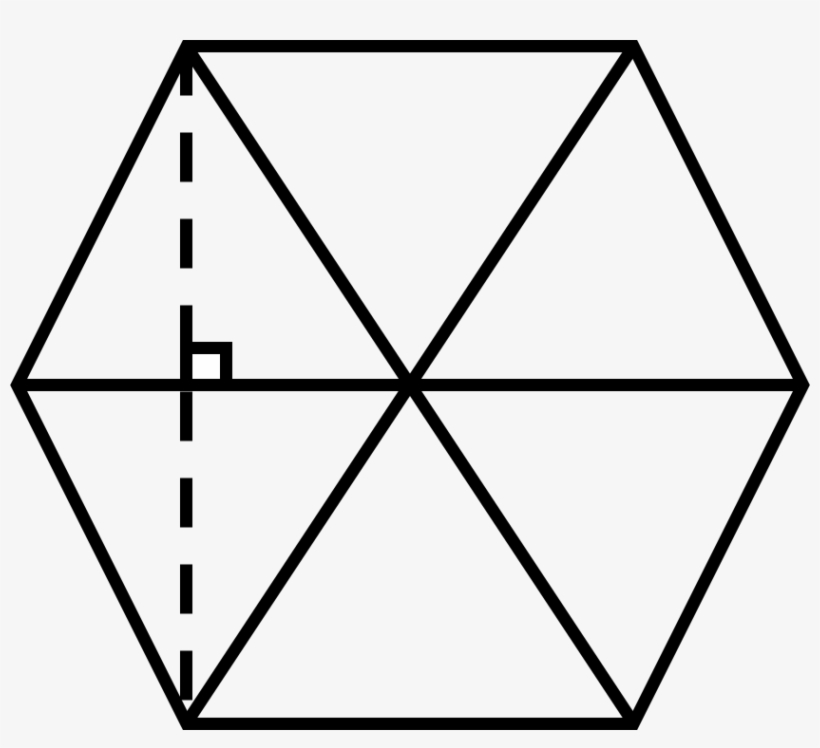 When The Regular Hexagon Is Divided Into - Hexagono Equilatero PNG Image | Transparent PNG Free ...