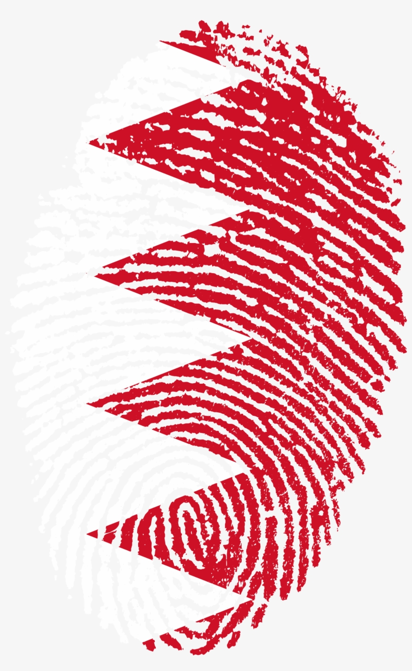 Bahrain Flag Fingerprint Country 656788 - Caribbean Flag Fingerprint ...