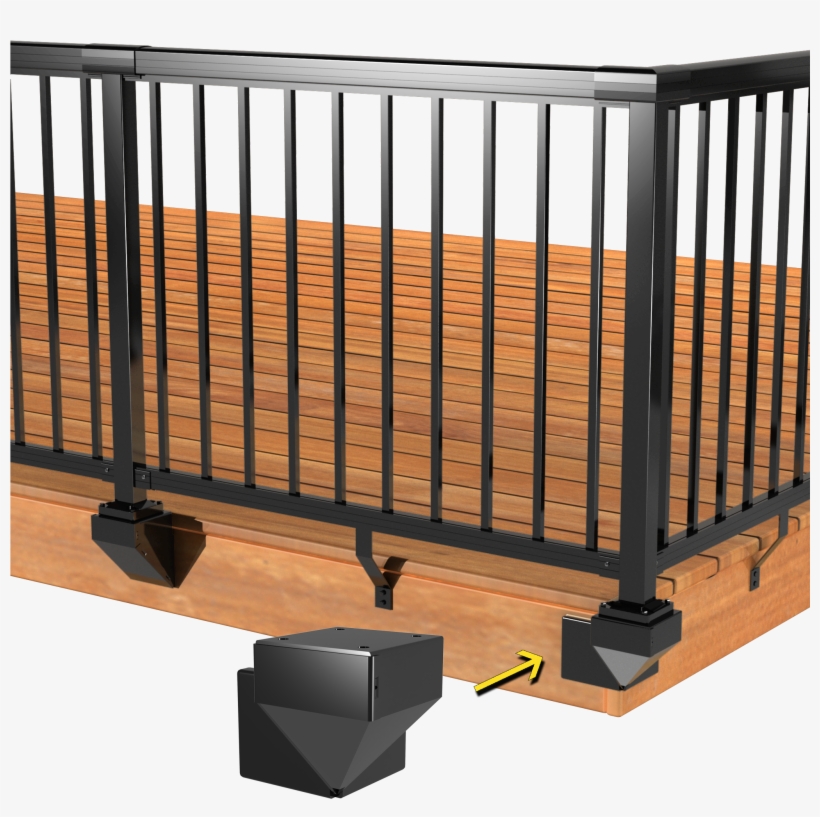 Fascia Mount Railing Bracket PNG Image | Transparent PNG Free Download ...