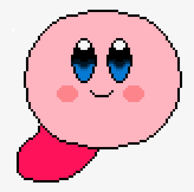 Kirby's Face - Pixel Art Head Base PNG Image | Transparent PNG Free ...