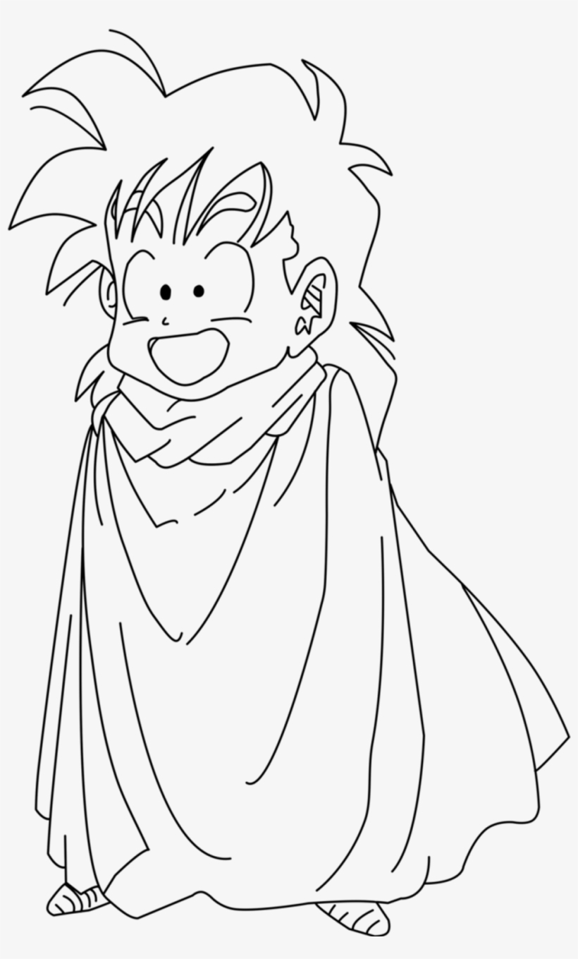 Cape Dragon Ball Z, Goku, Cape, Dragon Dall Z, Cabo - Line Art PNG ...