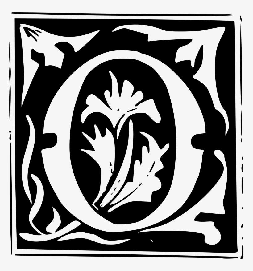 Free Decorative Letter Set - Decorative Letter O PNG Image ...