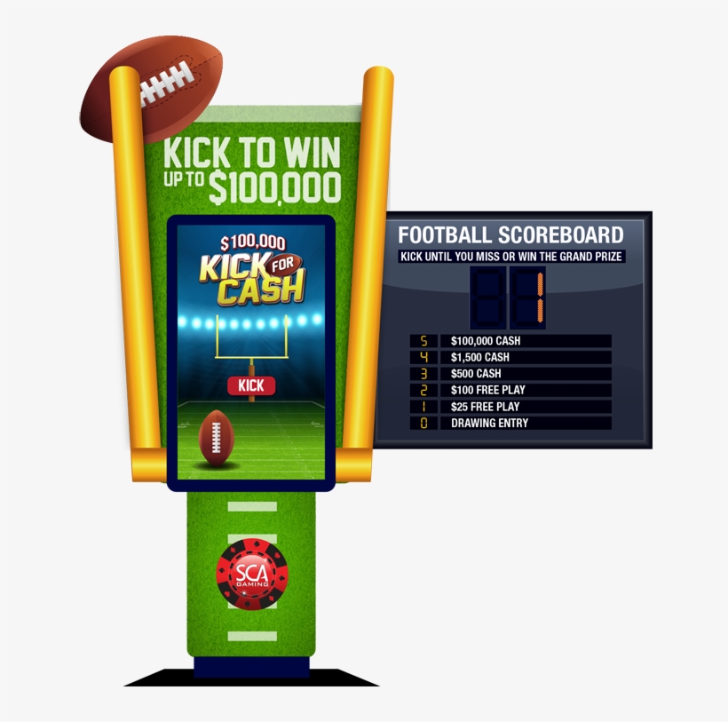 Kick For Cash™ Delivers Digital Game Play On A Giant - Sca Gaming PNG ...