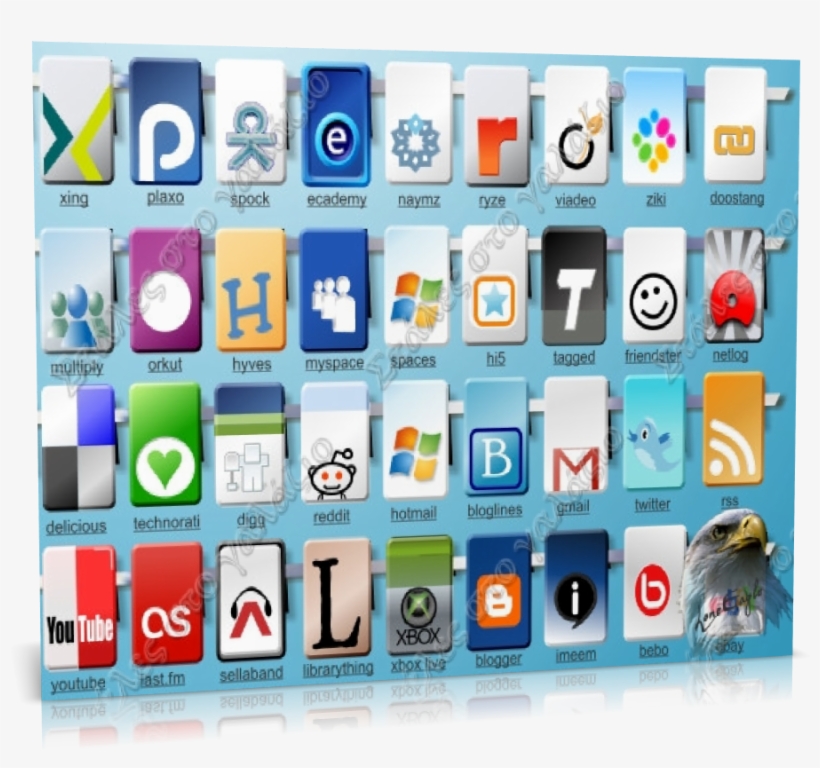 Golden Ratio Social Bookmark Icons, Icons, Social Bookmarks - Social ...