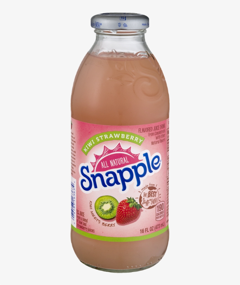 Snapple Kiwi Strawberry, 16 Fl Oz - Plastic Bottle PNG Image ...