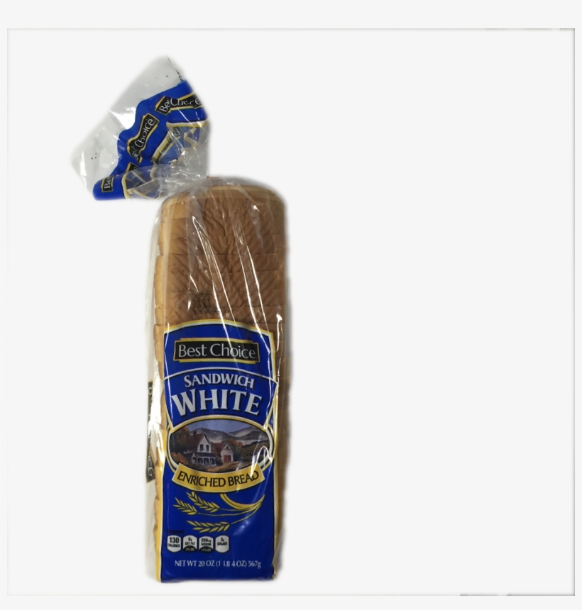 Best Choice Sandwich White Enriched Bread, 20 Oz - Chocolate PNG Image ...