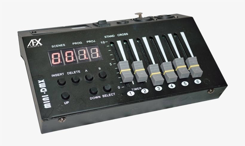 Mini Controller Dmx, 54ch, Batterie & Ac Power Supply - Dmx512 PNG ...