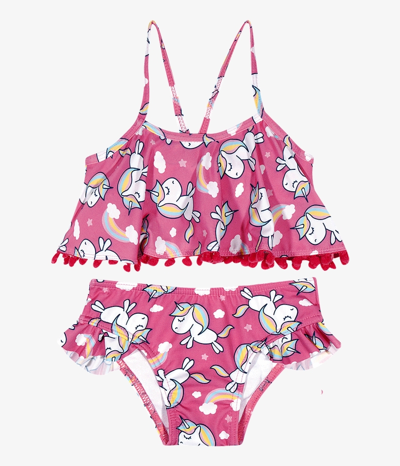 Biquíni Praia Unicórnios - Biquini Unicornio Tip Top PNG Image ...