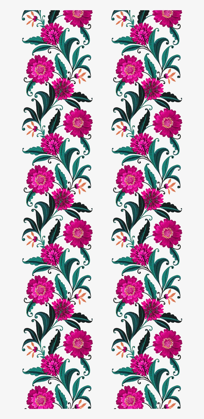 Vector Flower Design 2305, Vector Art Flower, Textile PNG Image ...