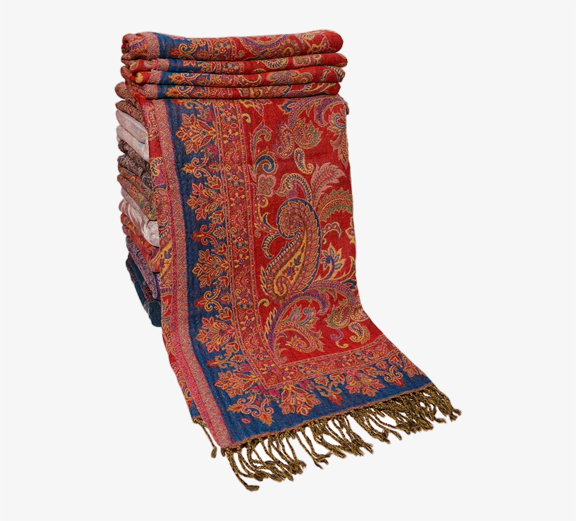 Indian Woolen Bedspread, For Single Bed - Stole PNG Image | Transparent ...