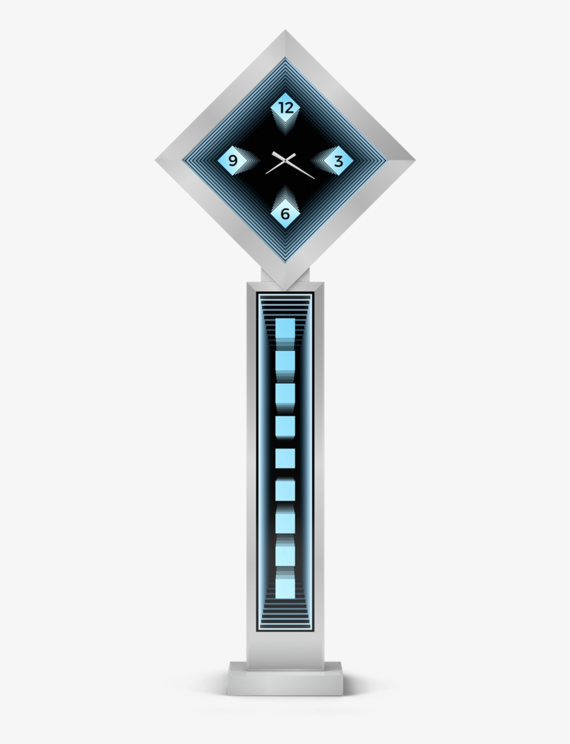 Stacked Squares Infinity Pedestal Clock - Ceiling PNG Image ...