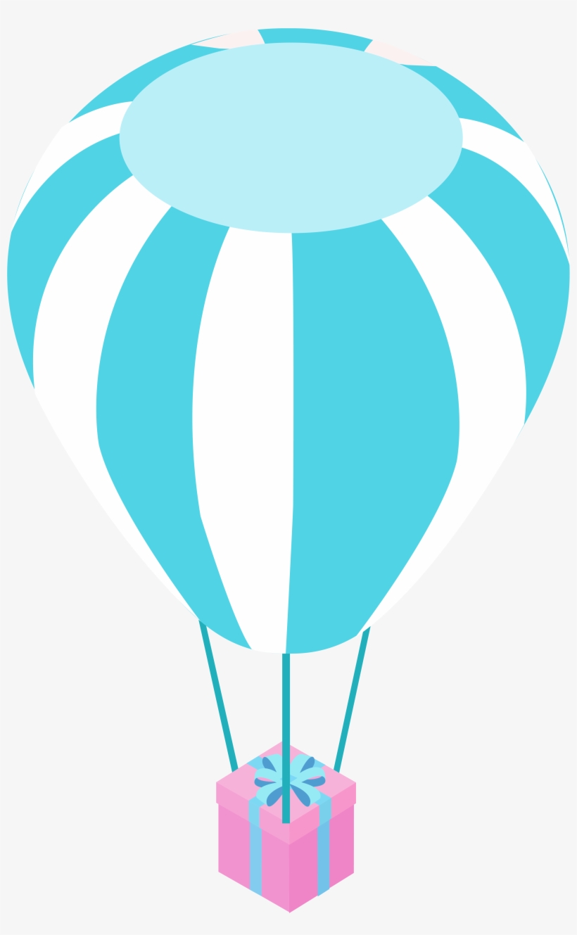 Hot Air Balloon Gift Parachute Airdrop Png And Vector PNG Image ...