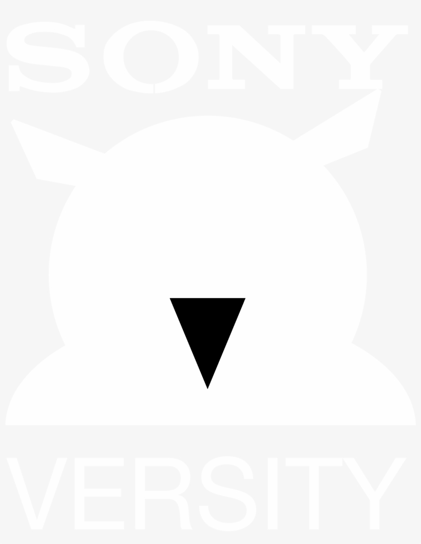 Sony Versity Logo Black And White - Triangle PNG Image | Transparent ...
