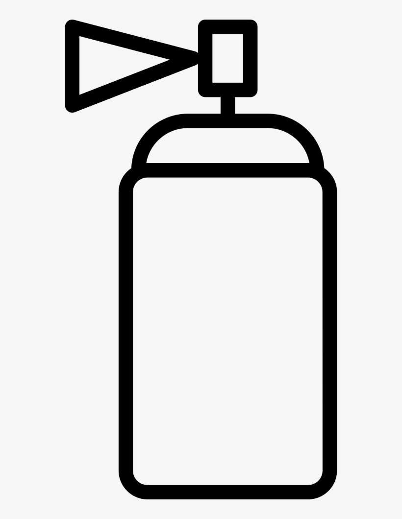 Paint Spray Can Outline Comments - Spray Can Png PNG Image ...