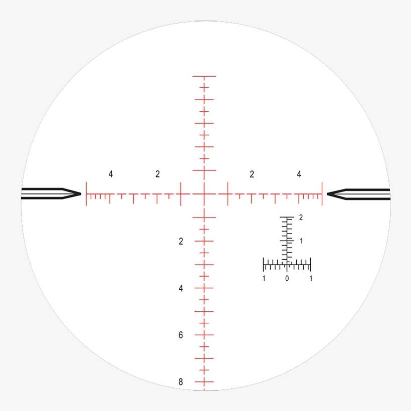 Mil-r™ F1 Reticle - Nightforce Lv 5 Reticle PNG Image | Transparent PNG ...