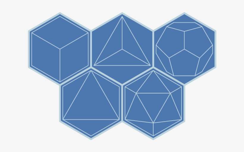 Hexagonal Projection Of The Platonic Solids - Platonic Solids Vector ...