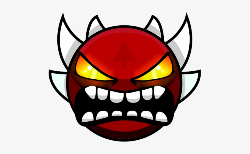 Download Geometry Dash Extreme Demon Face | Transparent PNG Download ...