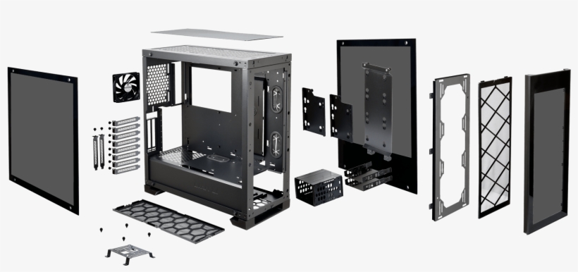 Fits 6x 140 Mm Fans - Computer Case PNG Image | Transparent PNG Free ...