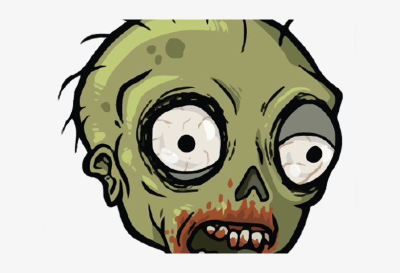 Zombie Clipart Undead - Zombie Face Cartoon Transparent PNG Image ...