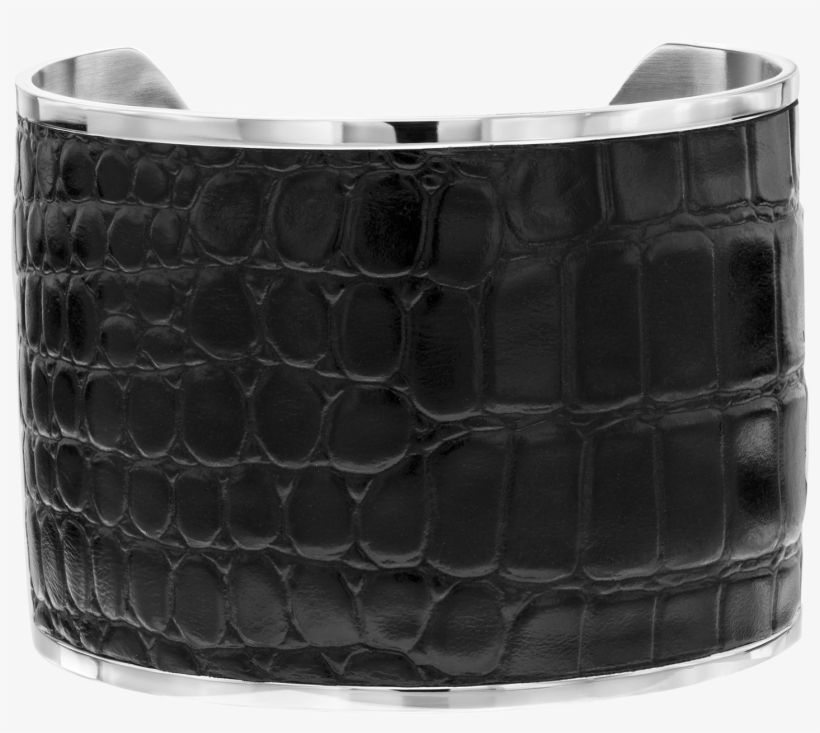 Vega Leather & Polished Stainless Steel Cuff PNG Image | Transparent ...