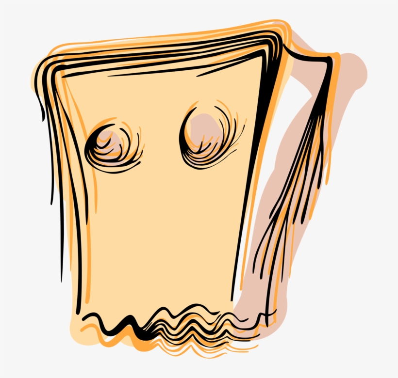 Vector Illustration Of Paper Bag Halloween Mask PNG Image | Transparent ...