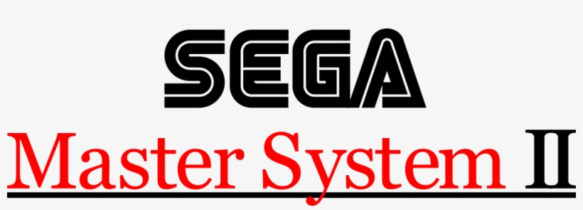 Sega Master System Ii - Master System Ii Logo PNG Image | Transparent ...