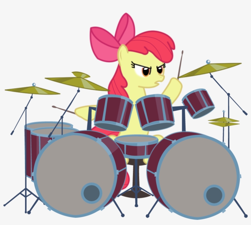 Apple Bloom, Artist - My Little Pony Pinkie Pie Drums PNG Image ...