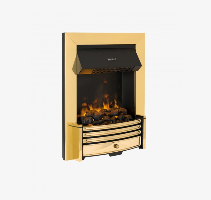 Dimplex Crs20 Crestmore Traditional Brass Effect Opti-myst - Wood ...