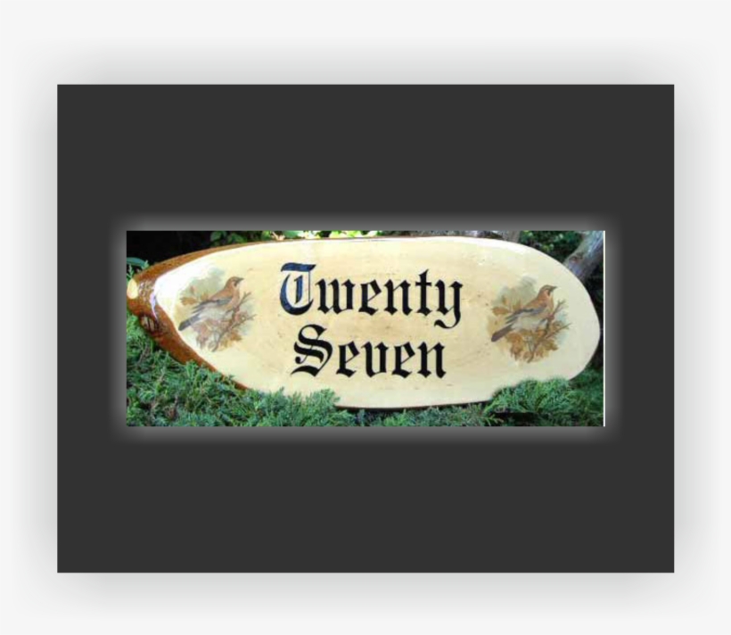 Download Wooden House Signs 15" - Old English Font | Transparent PNG ...