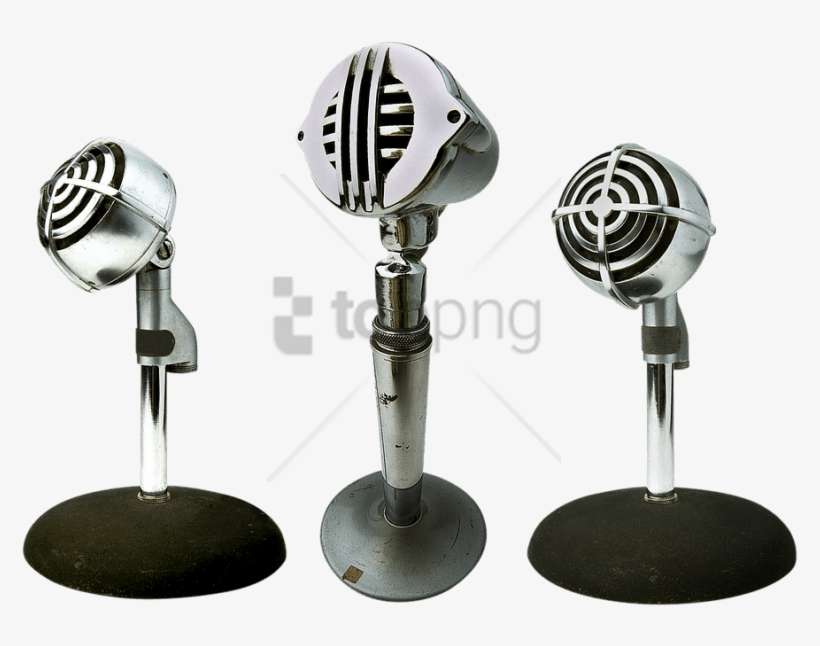 Free Png Download Trio Of Microphones Png Images Background - Table ...