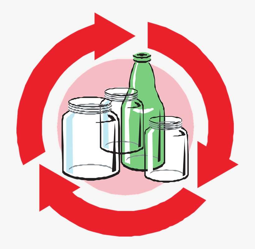 Reduce, Reuse And Recycle - Glass Recycled PNG Image | Transparent PNG ...