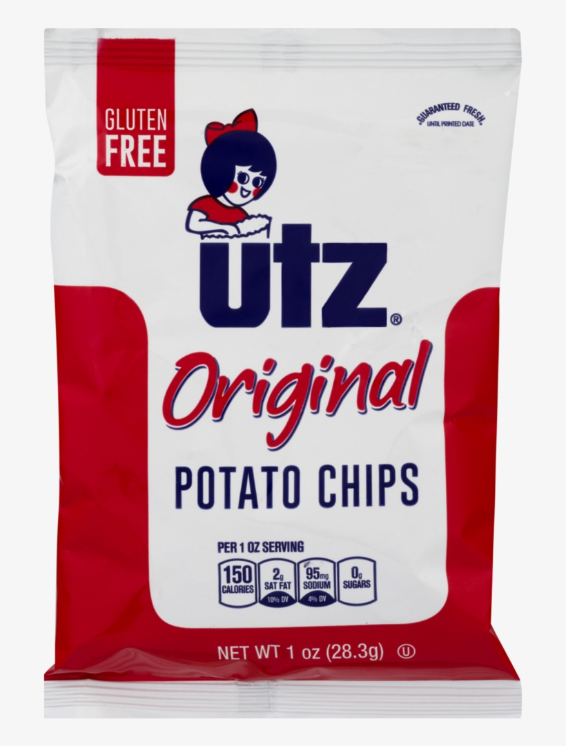 Utz Potato Chips, Original - Utz Quality Foods Potato Chips PNG Image ...