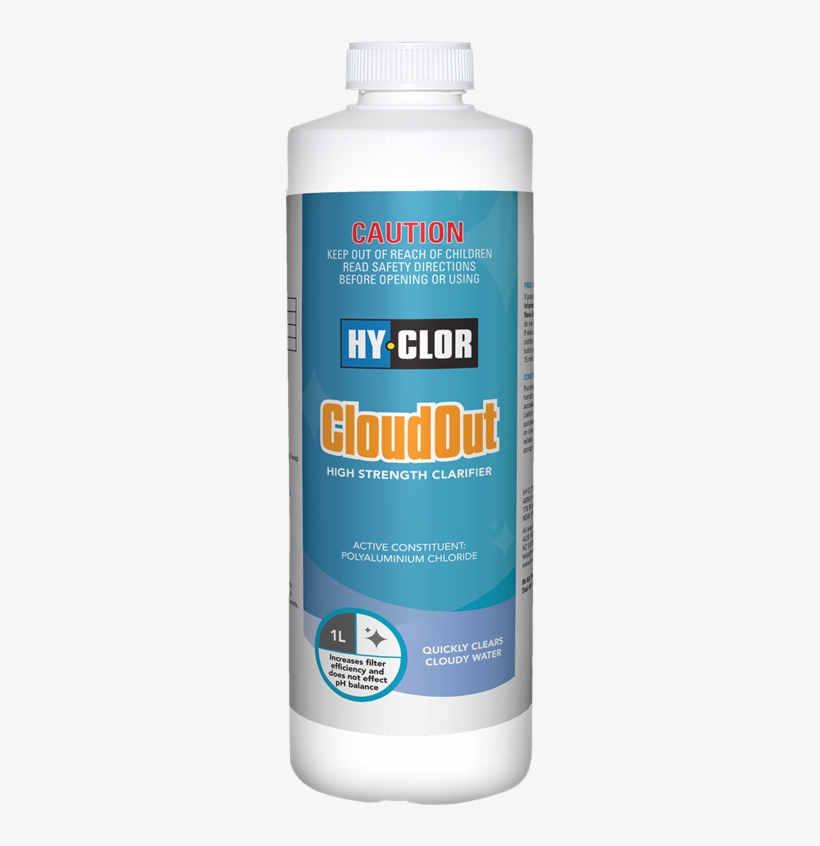 Hy-clor 1l Pool Cloud Out - Bottle PNG Image | Transparent PNG Free ...