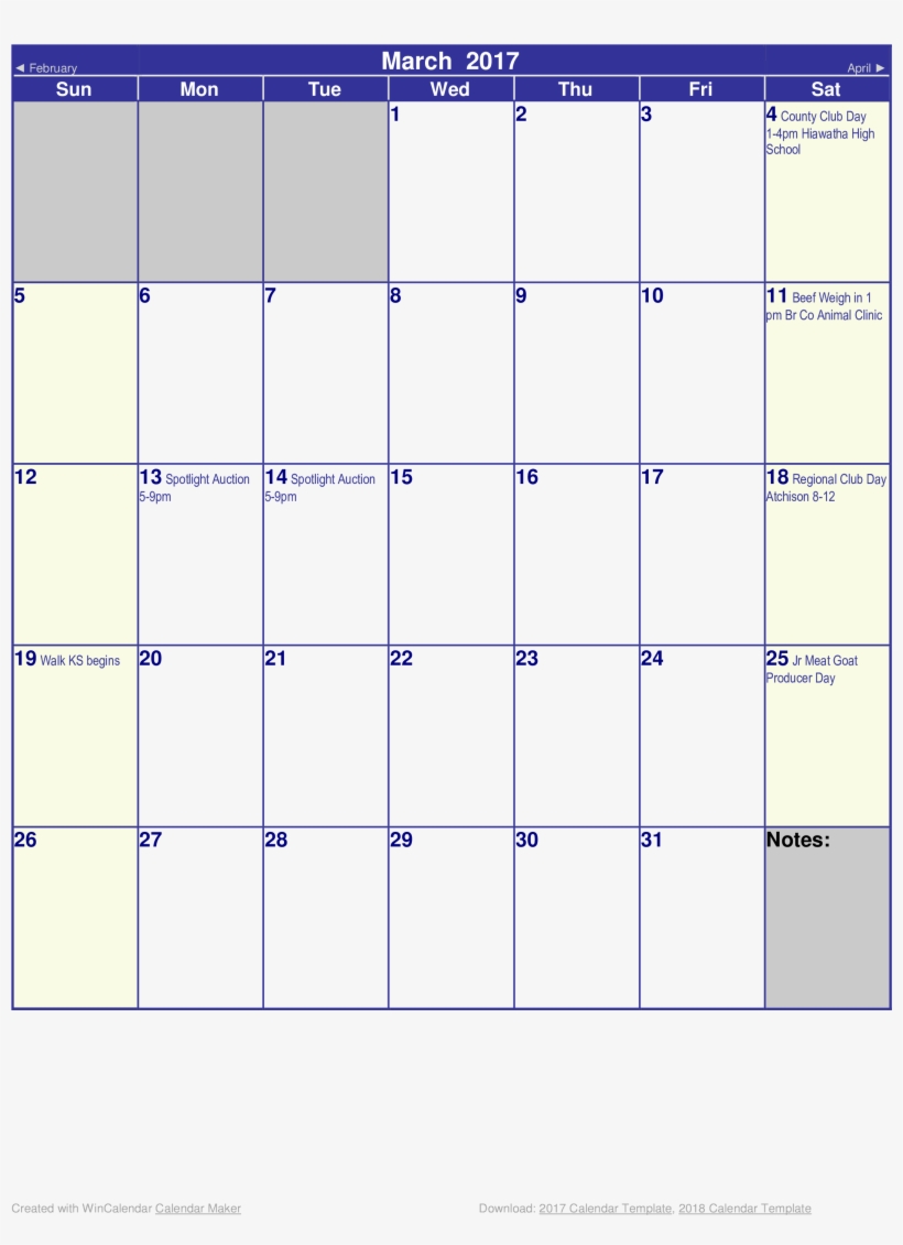 Download Blank Monthly Calendar Template - Word Calendar | Transparent ...