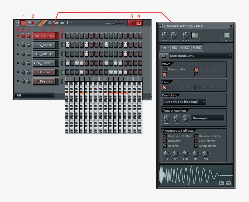 Généralité Fenetre Séquenceur - Fl Studio Sampler PNG Image ...