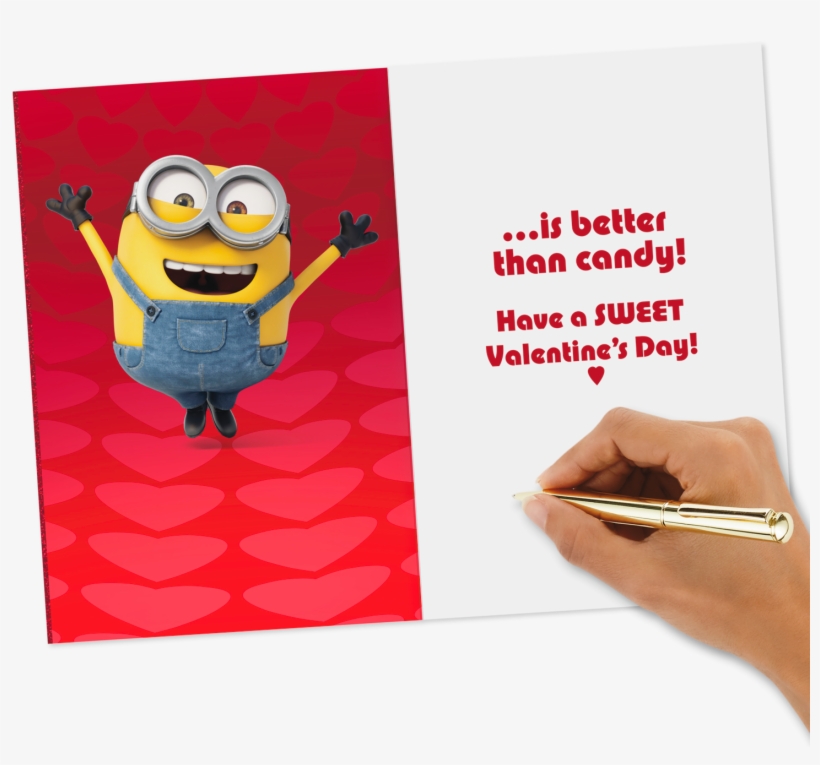 Despicable Me Minion Sweet Valentines Day Card Greeting PNG Image ...