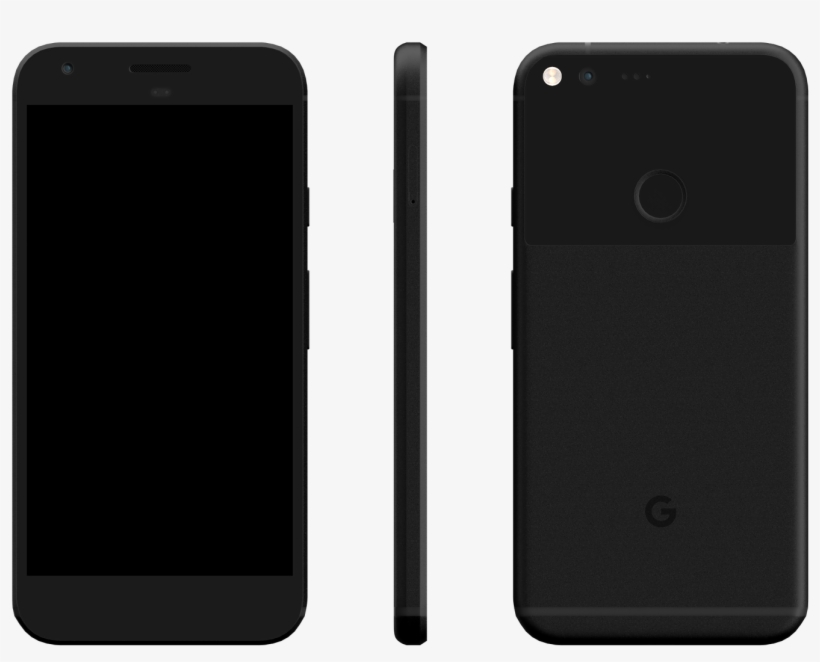 Download Google Pixel Skin Black - Mobile Phone | Transparent PNG ...