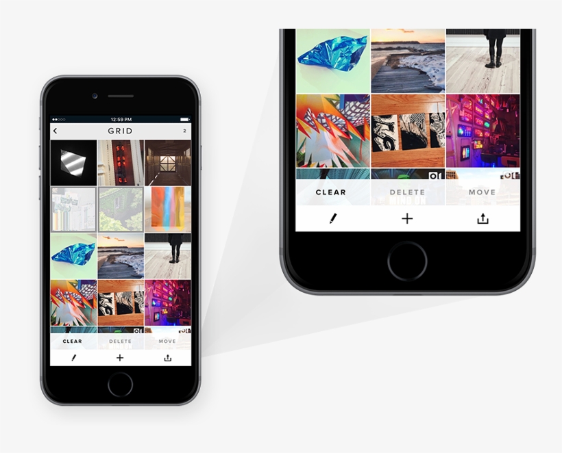 Grid App Website - Iphone PNG Image | Transparent PNG Free Download on ...