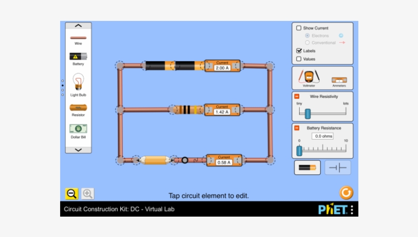 Circuit Construction Kit - Circuit Construction Kit Parallel Circuit ...