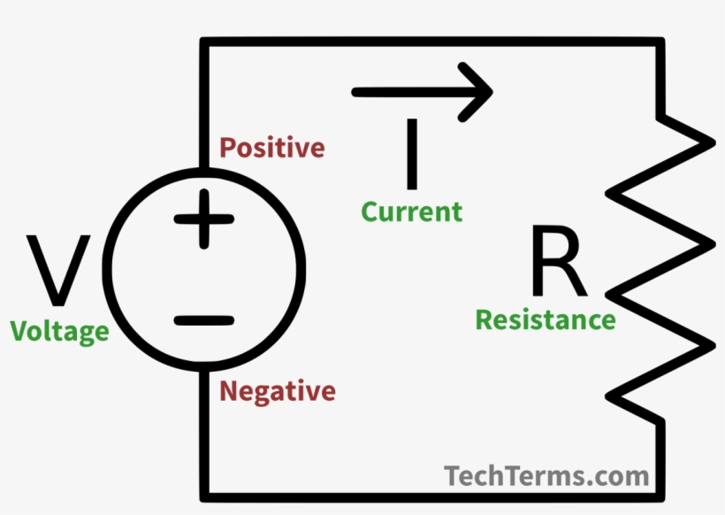 Circuit Diagram With Current Flowing From Positive - Electronic Circuit ...