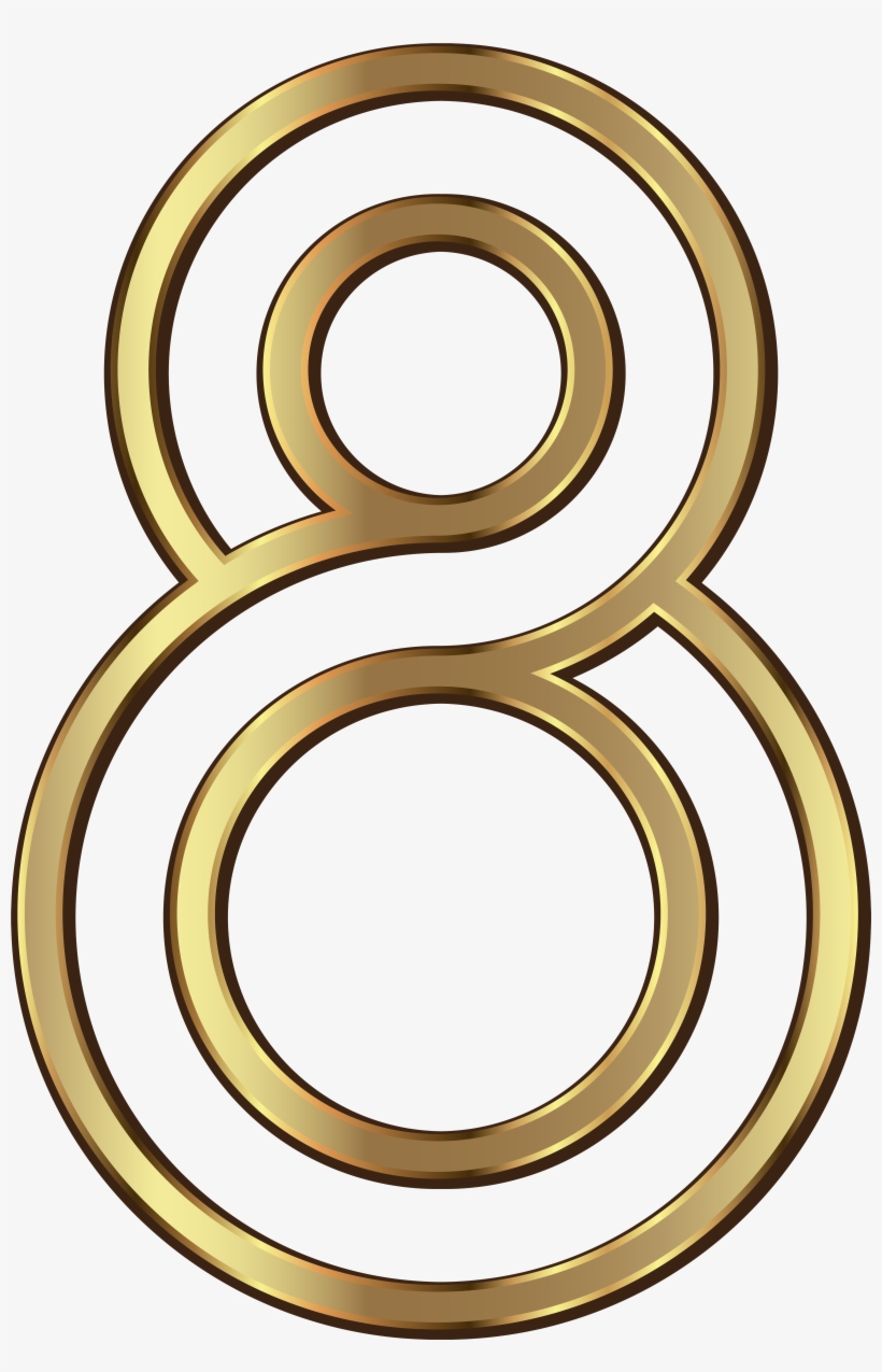 Golden Eight PNG Image | Transparent PNG Free Download on SeekPNG