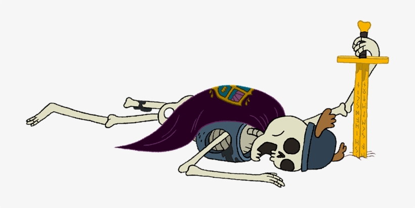 Skeleton With Sword - Adventure Time Skeleton Png PNG Image ...