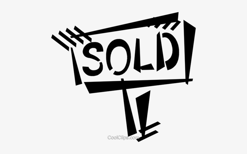 Sold Sign Royalty Free Vector Clip Art Illustration - Sign PNG Image ...