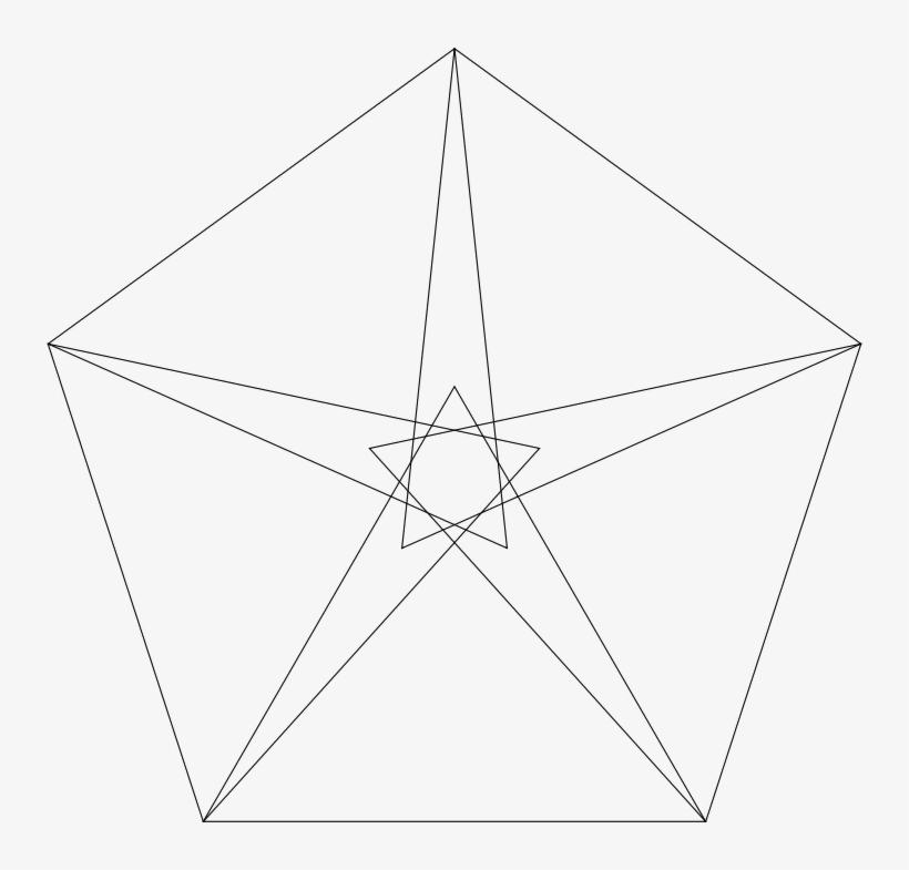 This Graphics Is 5 Overlapping Triangles About 5, Overlapping ...